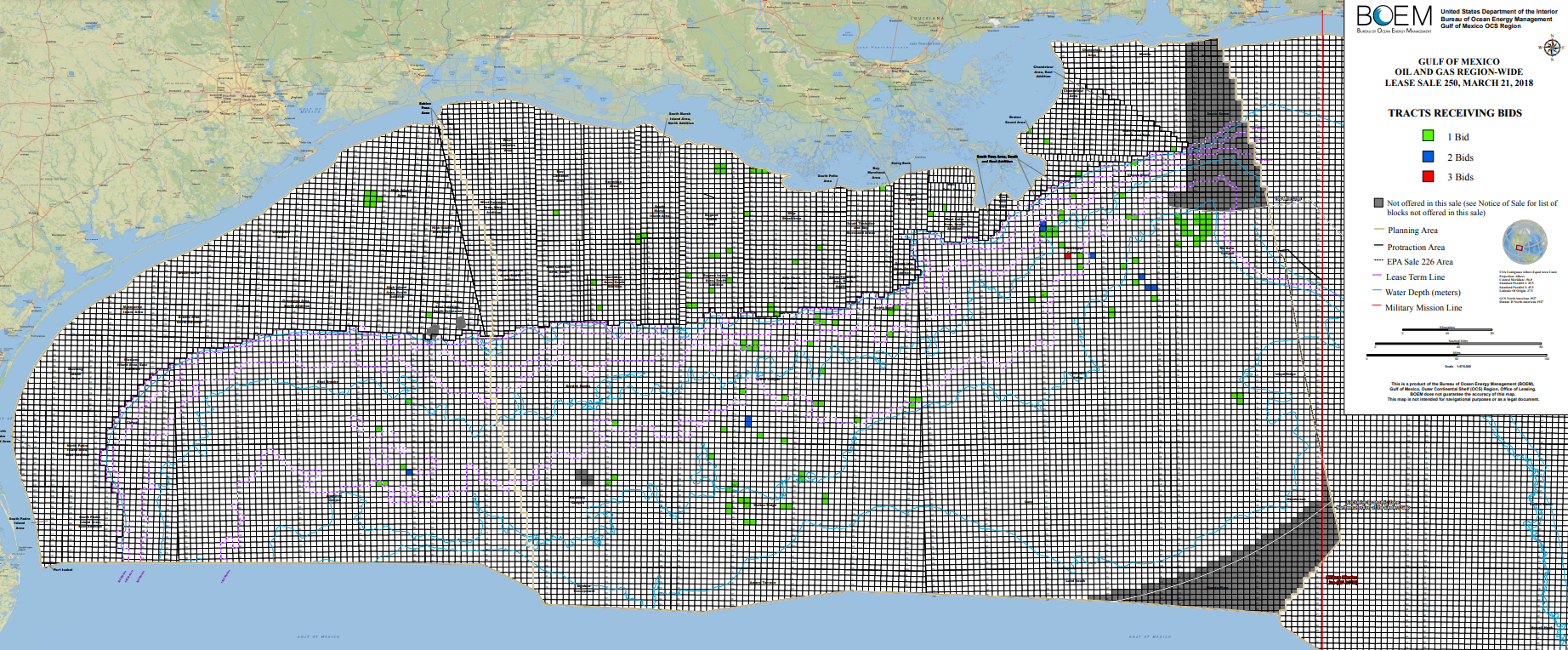 Largest-Ever U.S. Gulf of Mexico Offshore Sale Earns Only $125 Million ...