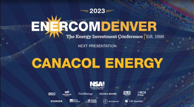 Exclusive: Canacol Energy at the 2023 EnerCom Denver-The Energy ...